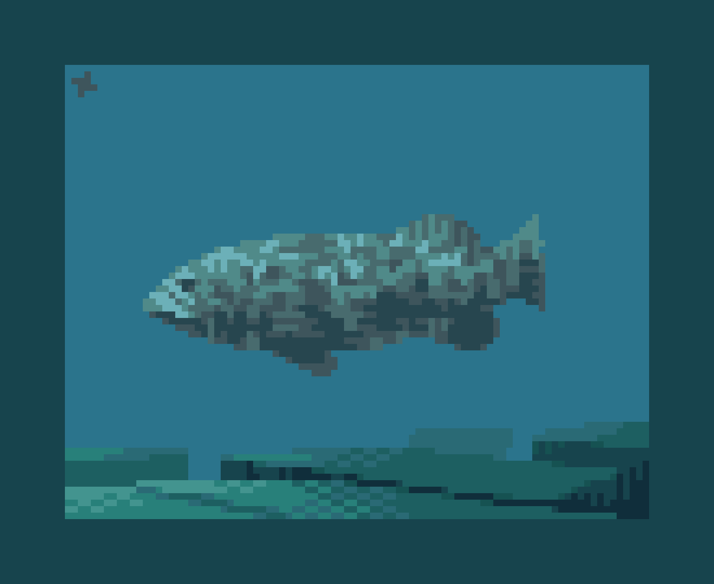 Pixilart - goliath grouper by Cheddarran