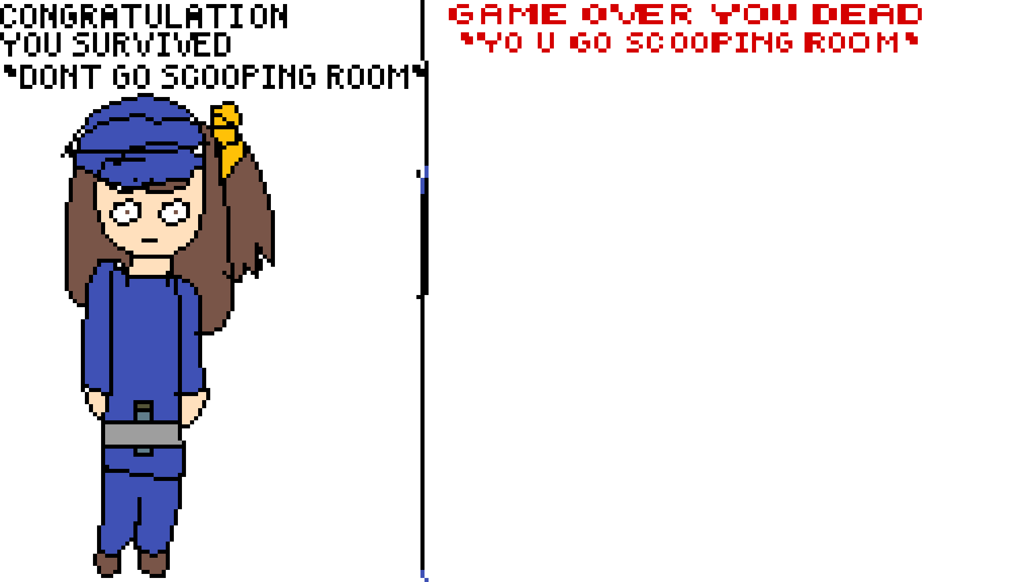 Pixilart - draw game over by michela89