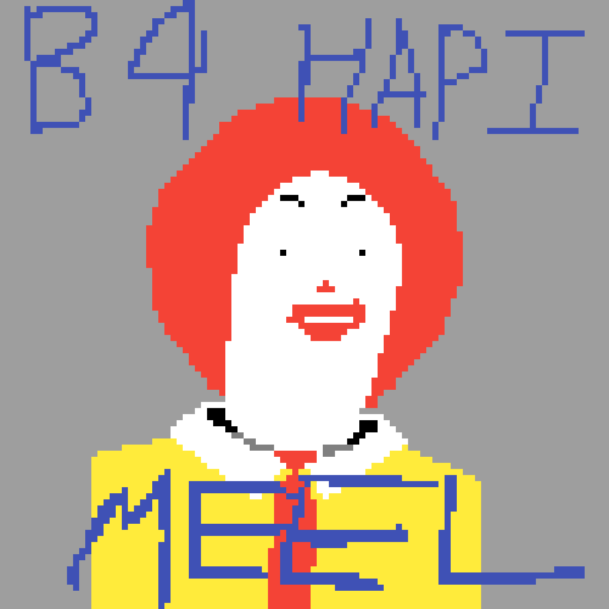 Editing ronald McDonald - Free online pixel art drawing tool - Pixilart