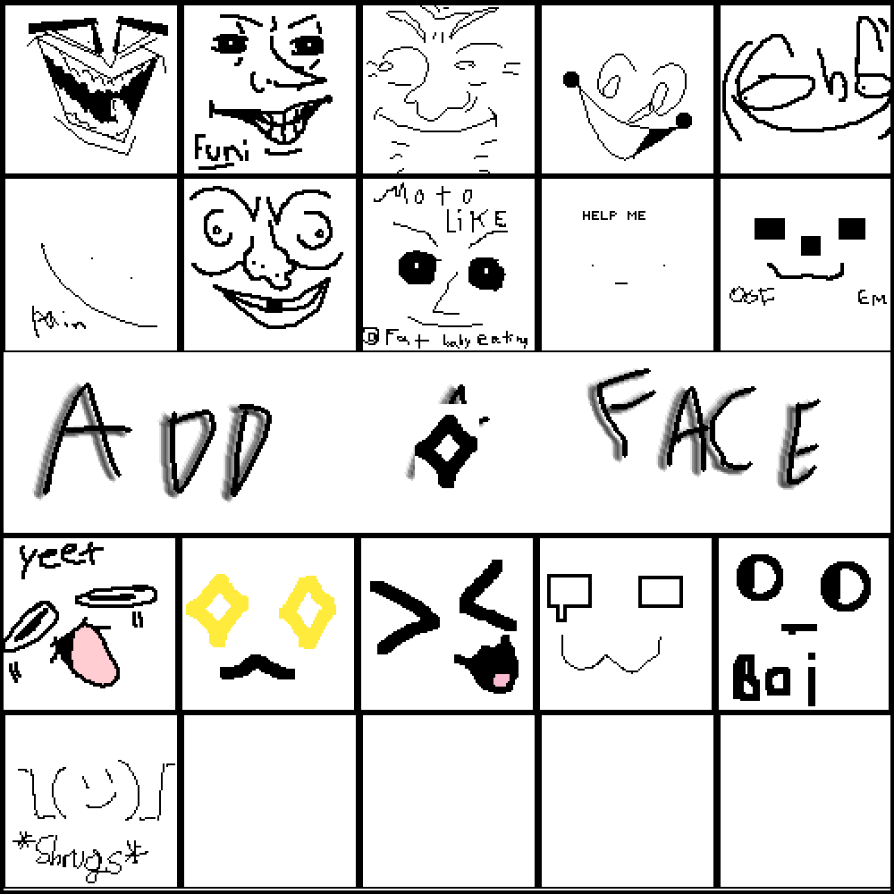 Editing Shruggie - Free online pixel art drawing tool - Pixilart