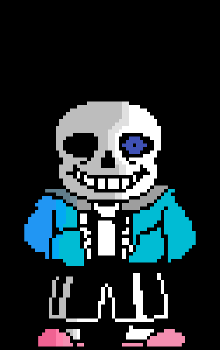 Pixilart - Sans I tried shading by WusGud