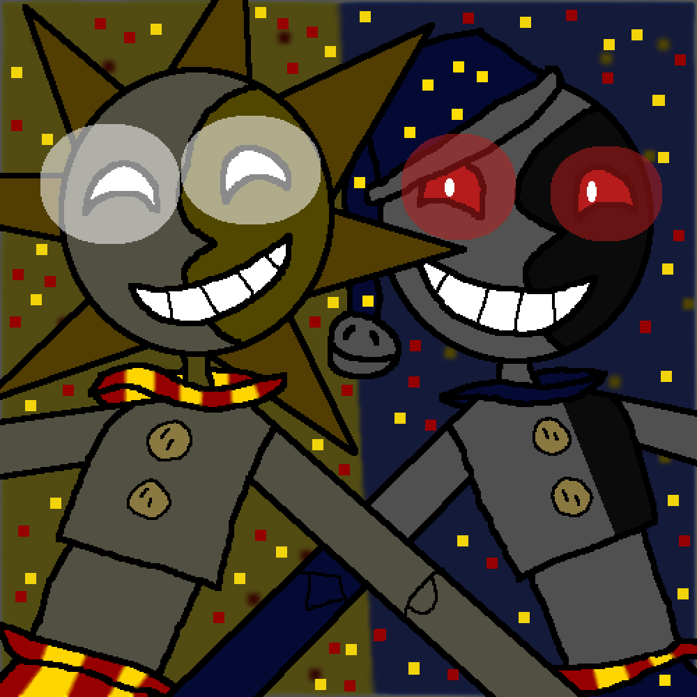 Pixilart - sundrop and moondrop by EclipseFNAF