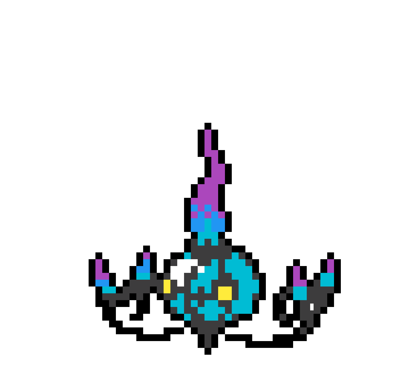 Pixilart - Chandelure sprite by Glowsnowflake