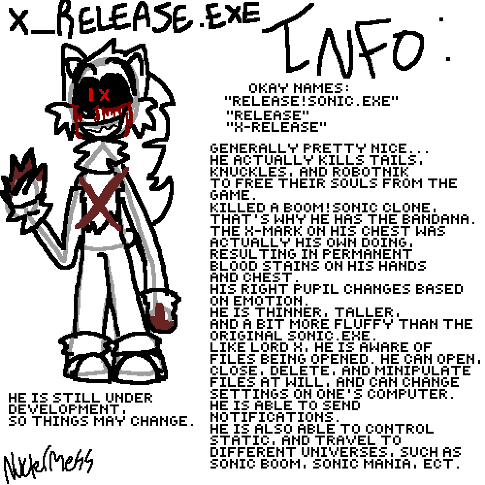 Pixilart Xreleaseexe Info By Nuclear Mess
