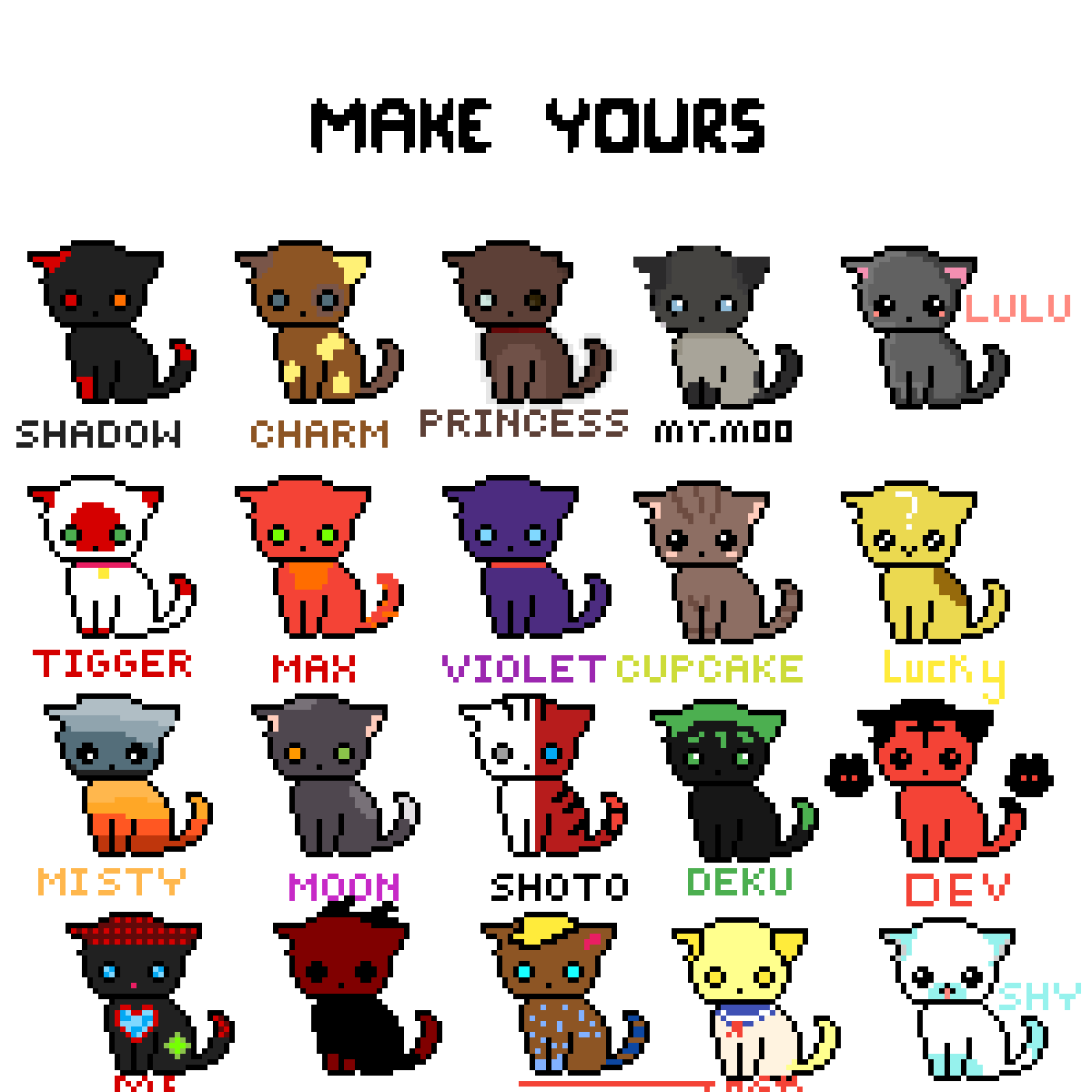 Editing catzz - Free online pixel art drawing tool - Pixilart