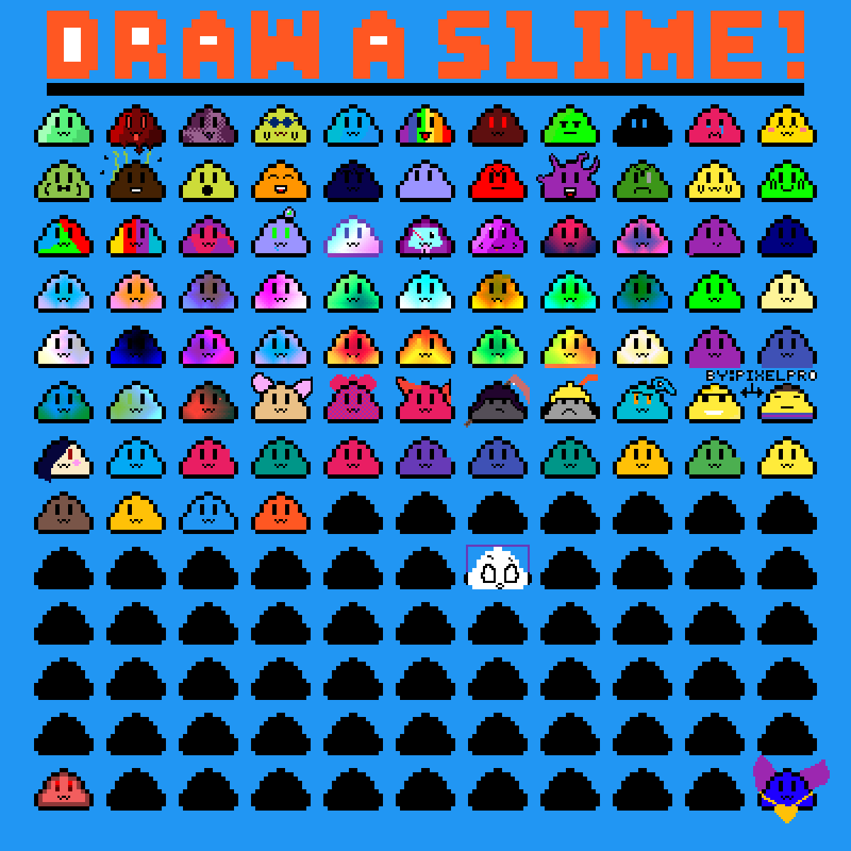 Editing slime - Free online pixel art drawing tool - Pixilart