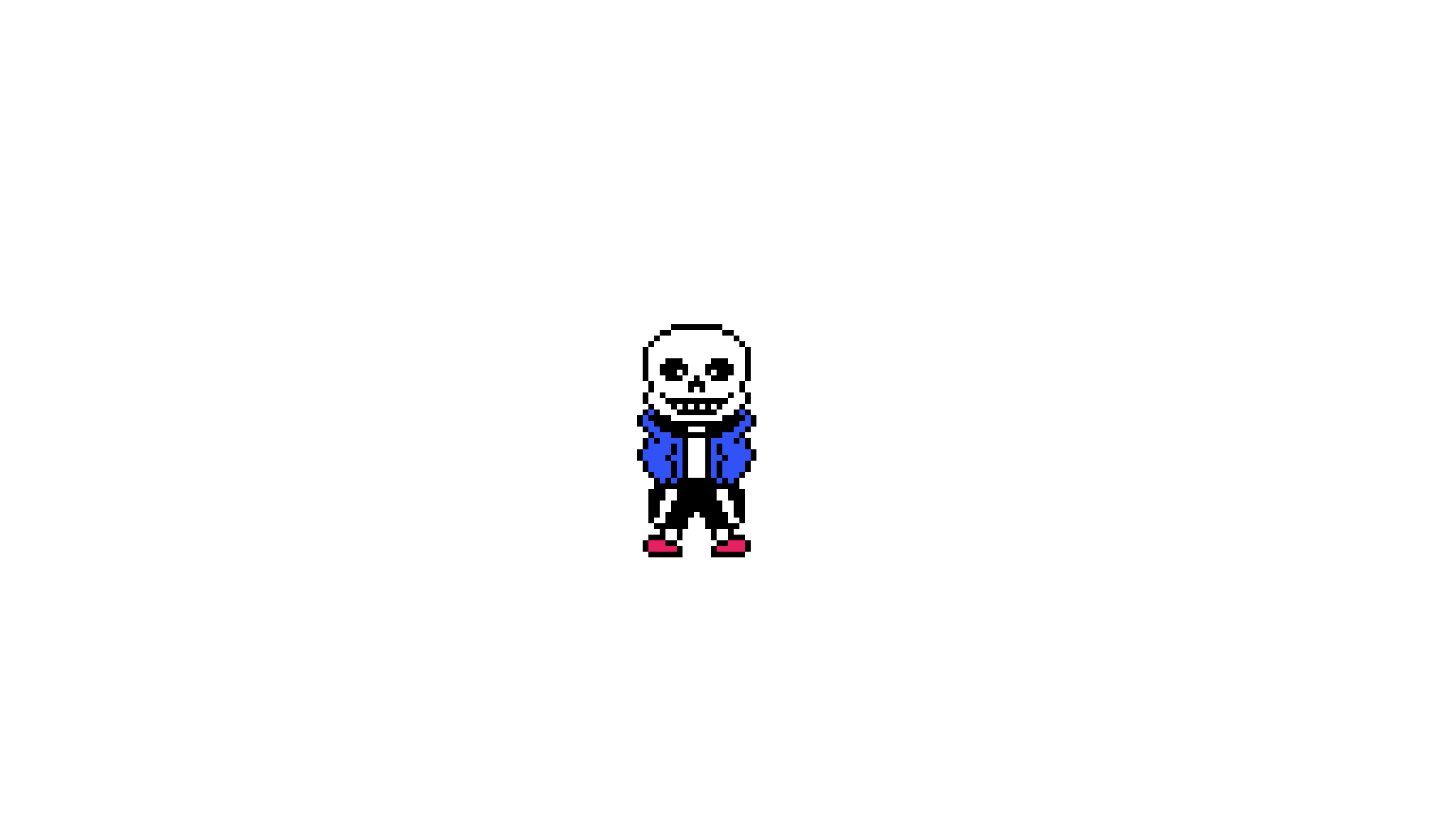 Pixilart - custom overworld sans by BlueboxDude