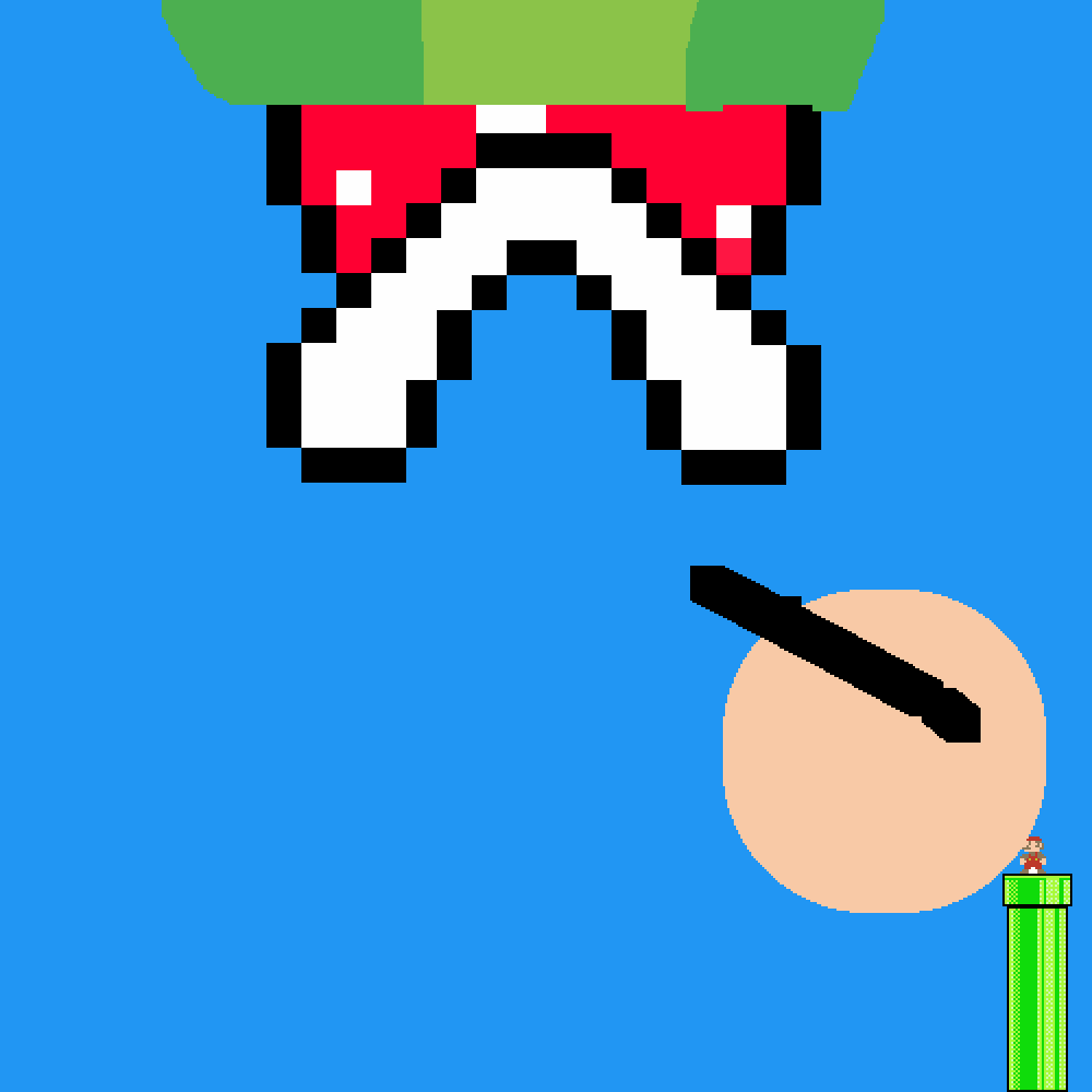 Pixilart - Mario Plant by FnafFanandLover