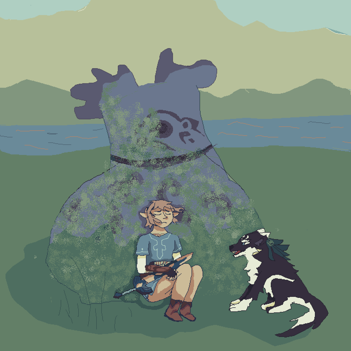 Pixilart - botw link by starbloom