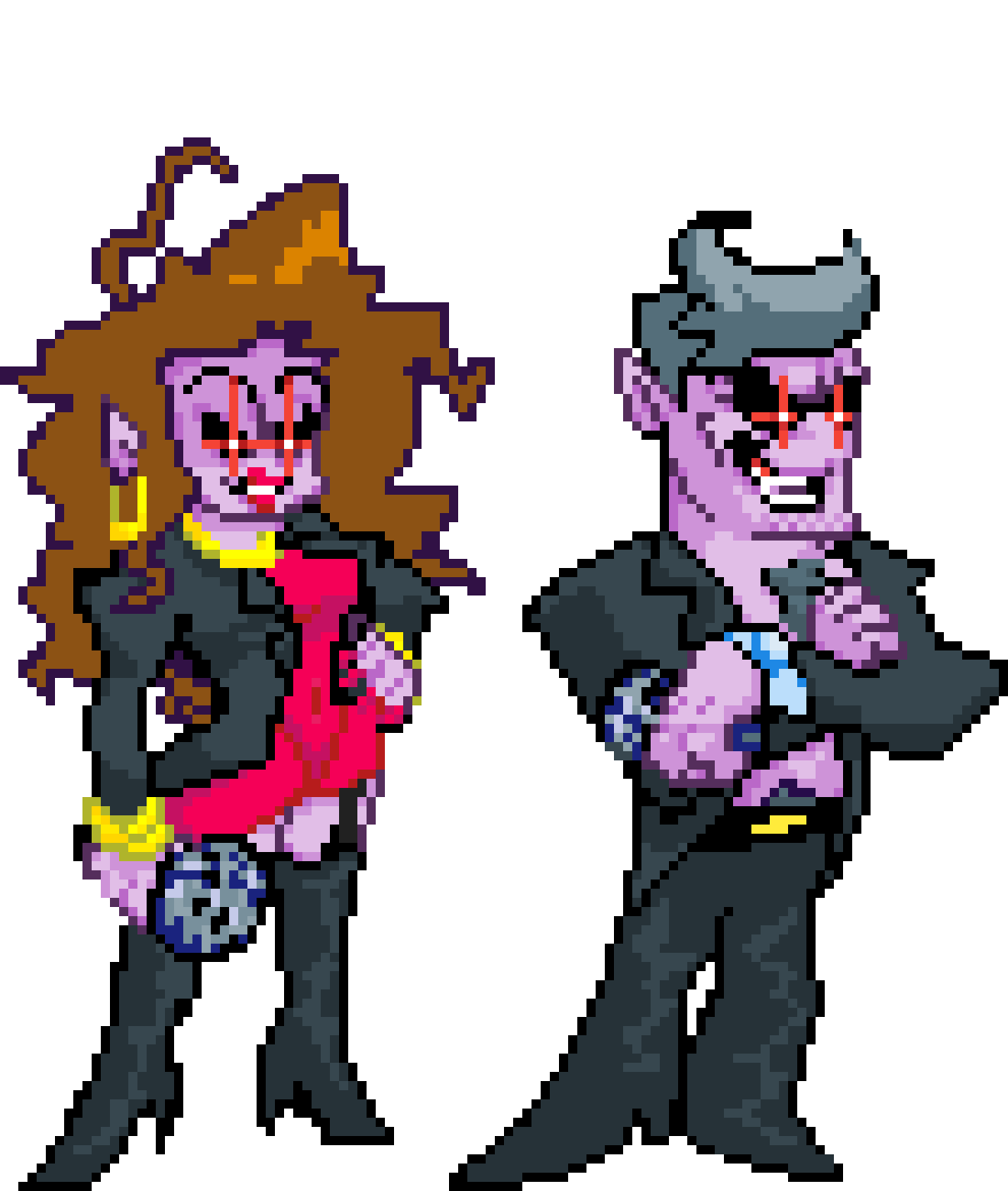 Pixilart - FNF Girlfriend's parents by I-cant-draw-E