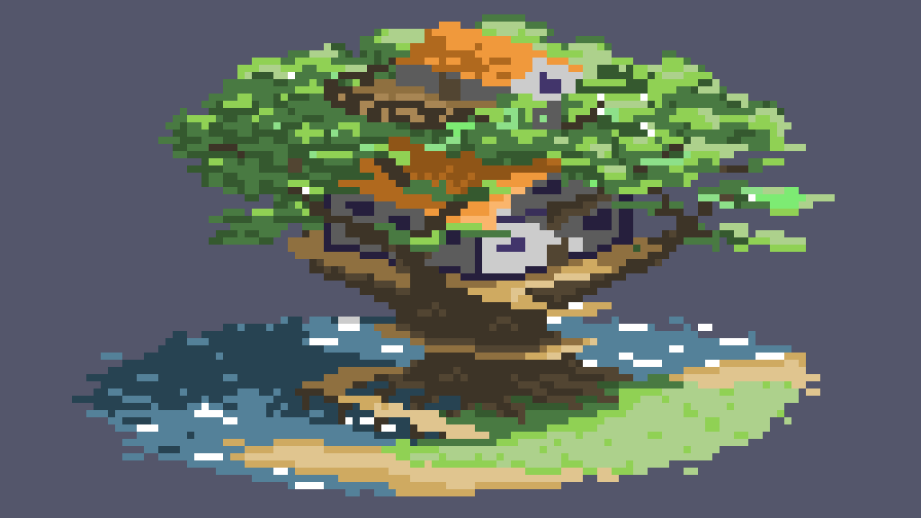Editing TreeHouse in Paradise - Free online pixel art drawing tool ...