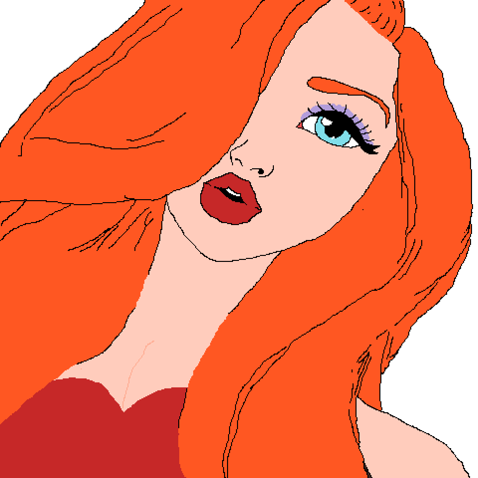 Editing Jessica Rabbit - Free online pixel art drawing tool - Pixilart