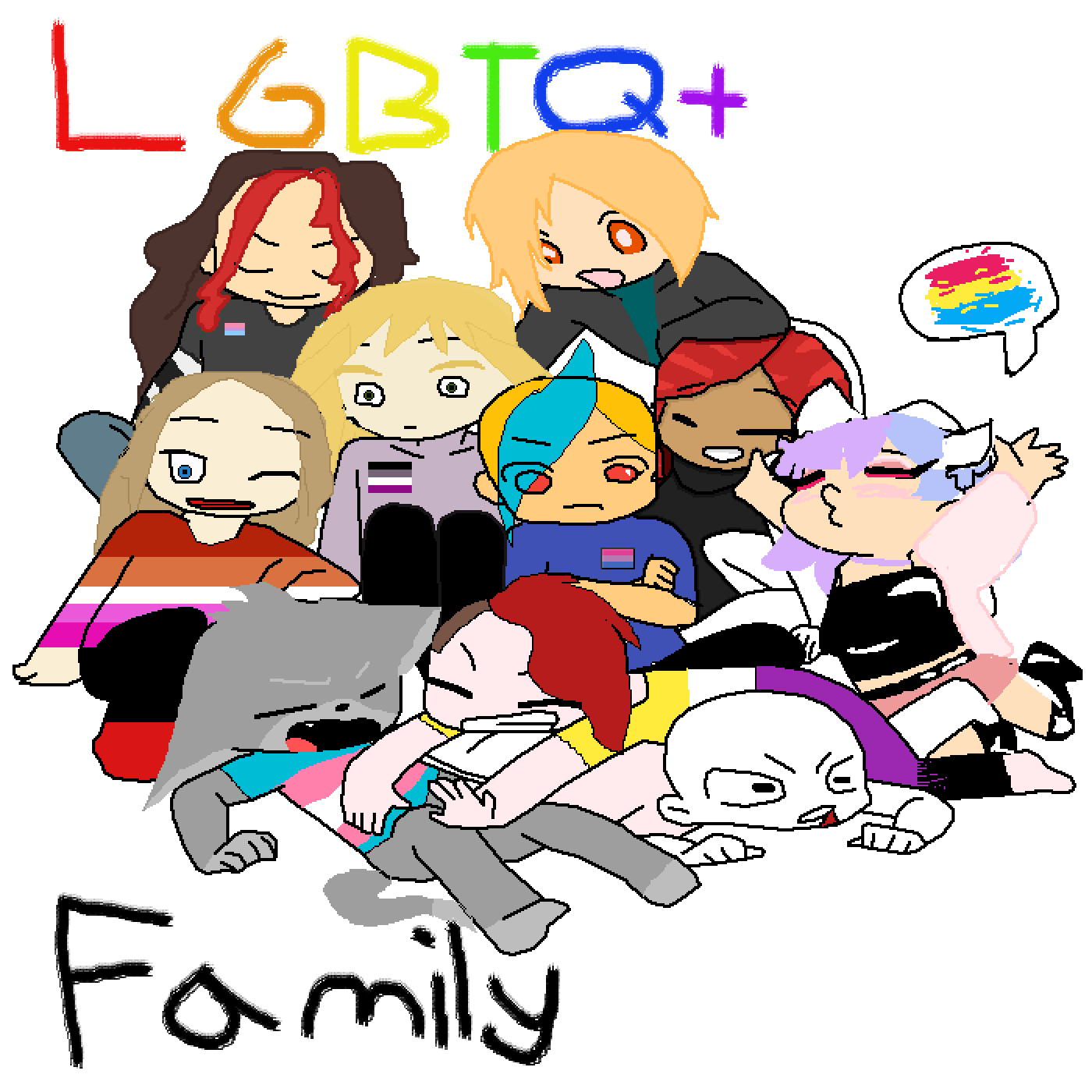 Editing LGBTQ - Free online pixel art drawing tool - Pixilart