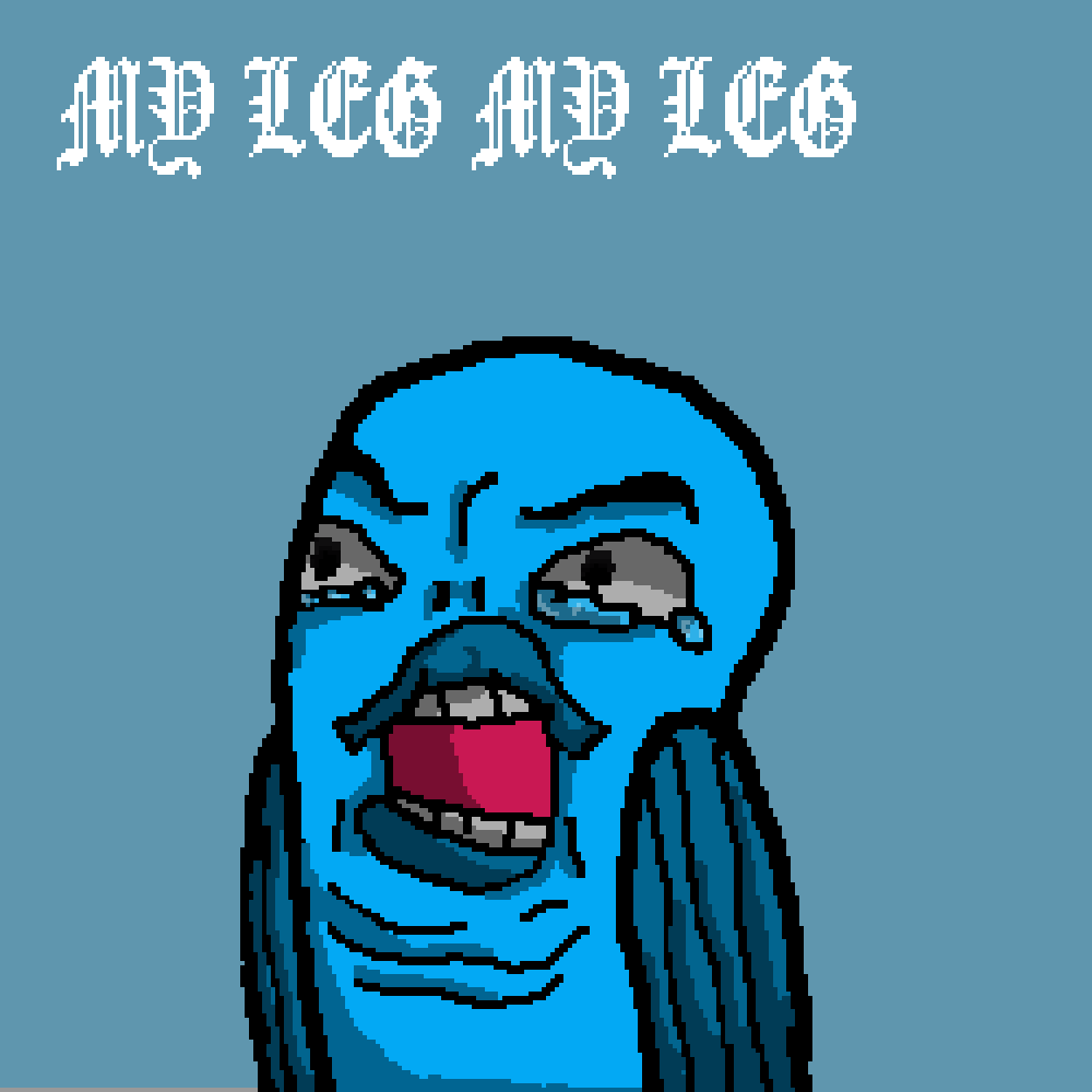 Pixilart - My Leg! by FerociousPillow