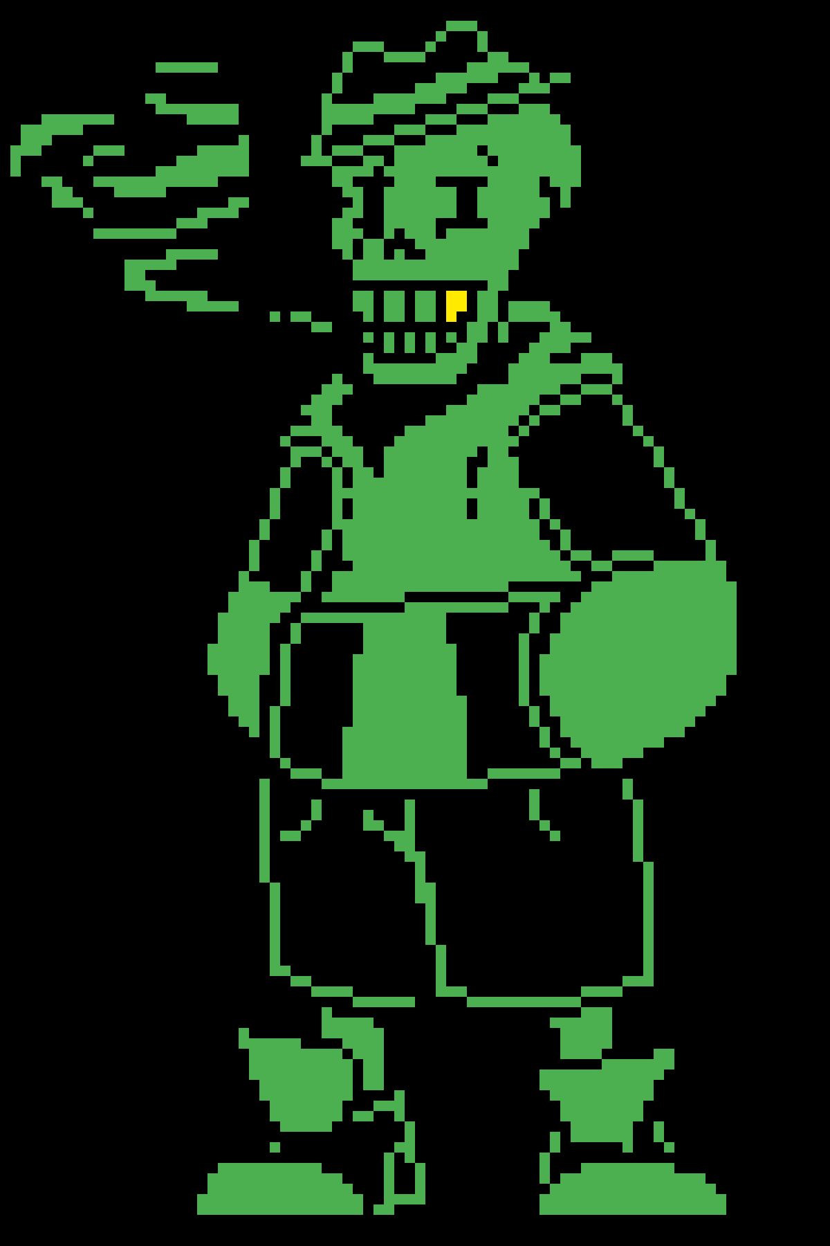 Pixilart - Fellswap Emerald Papyrus by SprUnder031