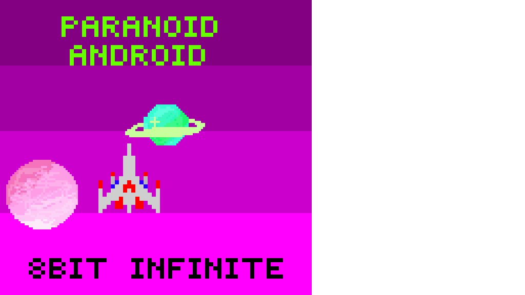 Pixilart - Paranoid Android Single Cover by 8bitinfinite