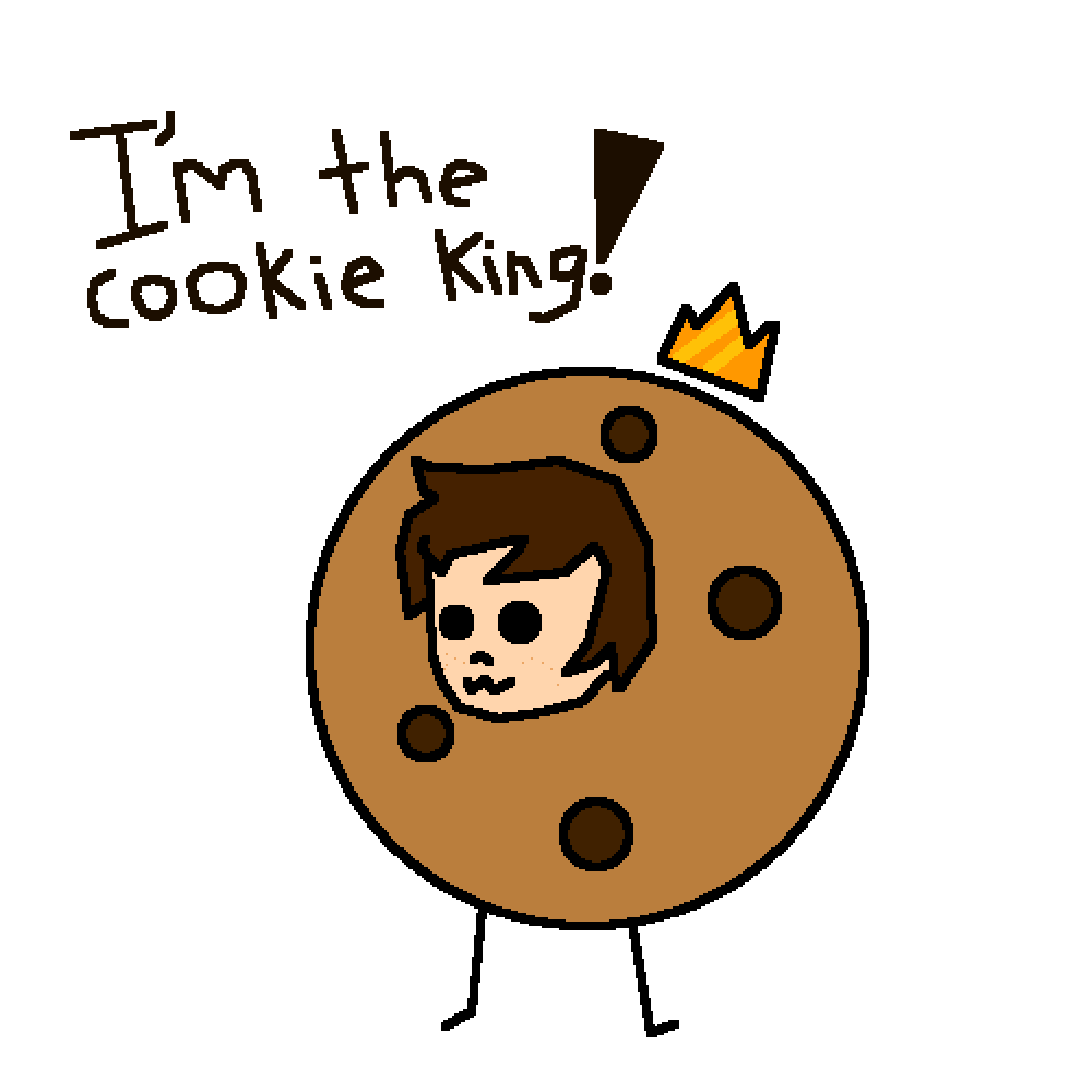 Pixilart - Ben the cookie king! by purple100