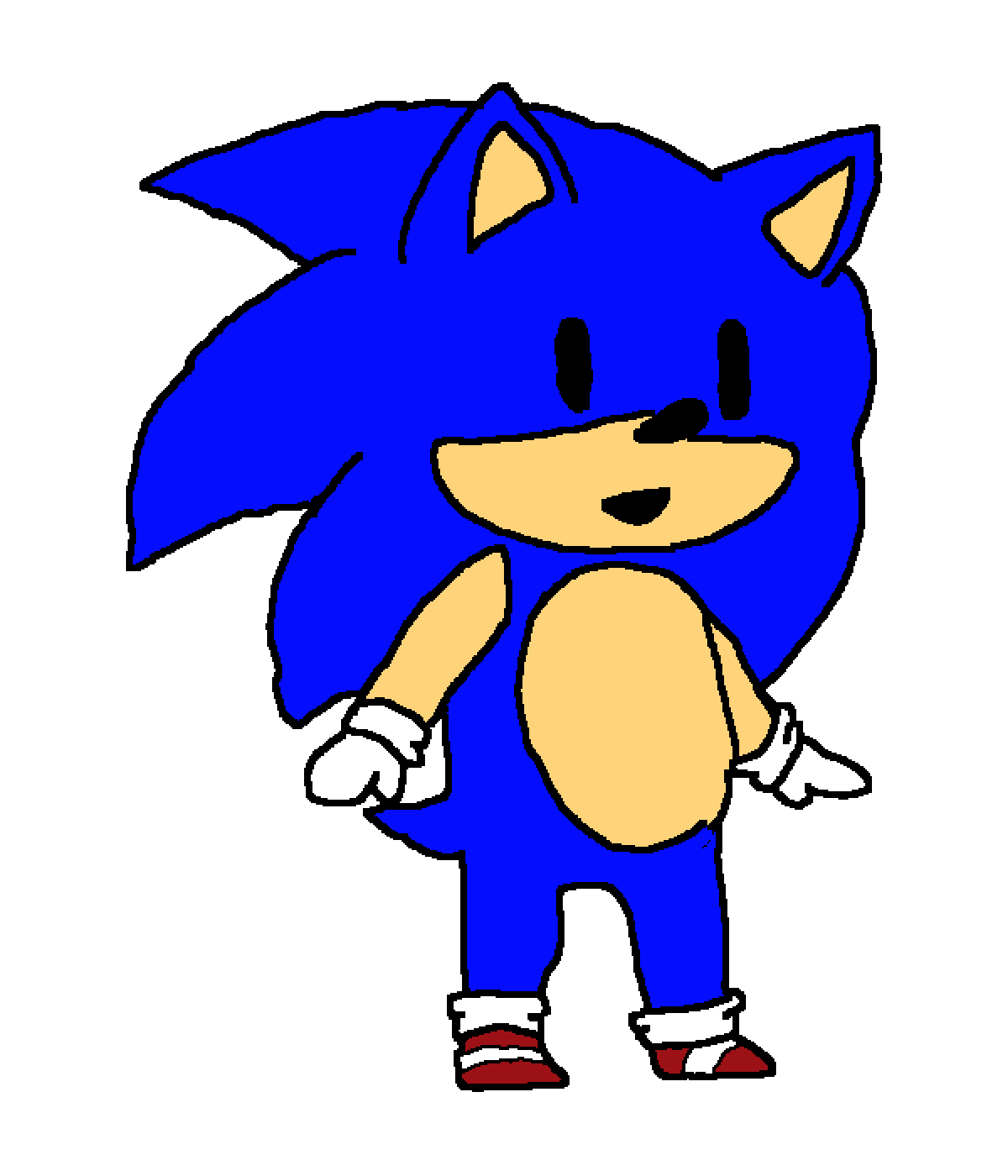 Pixilart - Derpy Sonic! Request. by Beeepbeep