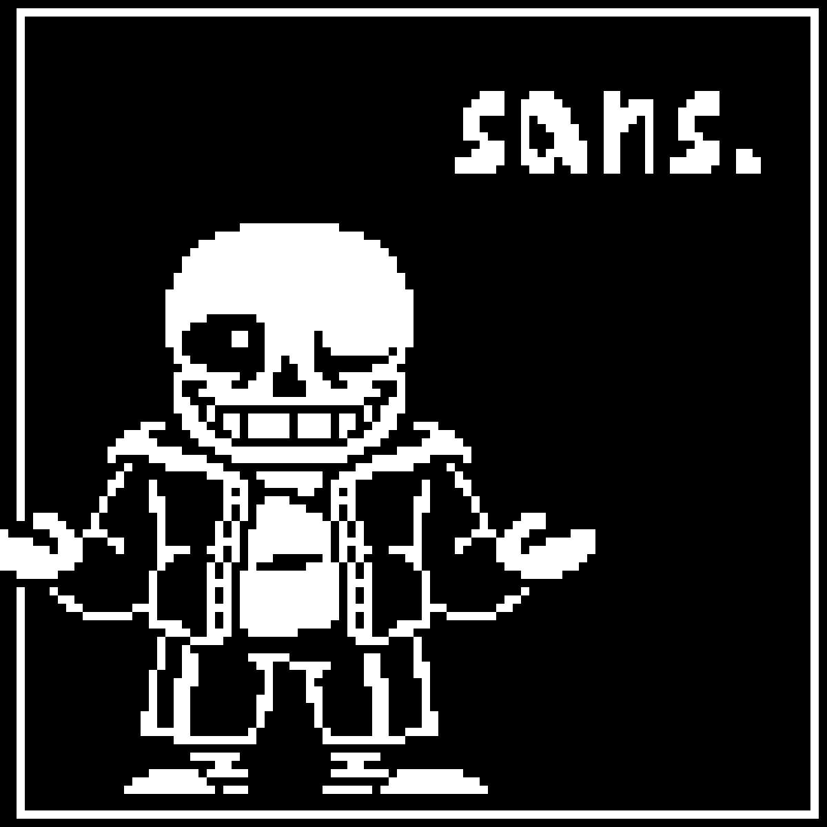 Pixilart - re re remake sans sprite by FredBOI