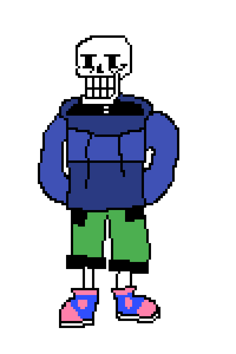 Pixilart - Grav. Shift Swap Papyrus by ARandomSkeleton