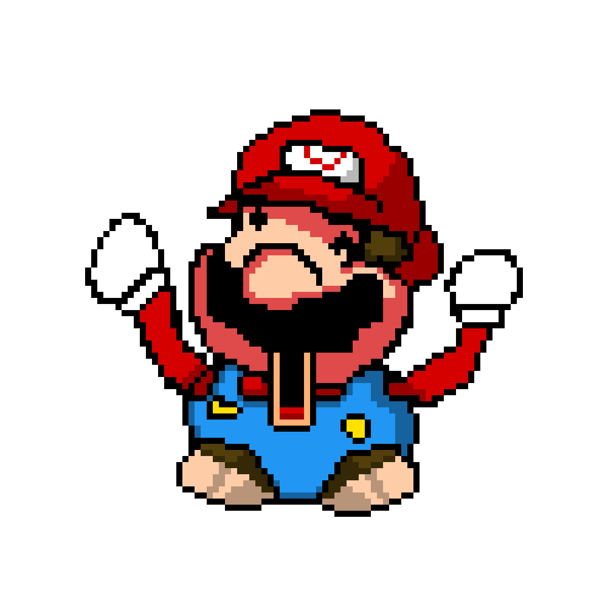 Pixilart - WAA HOO death animation by The-Mario-Guy