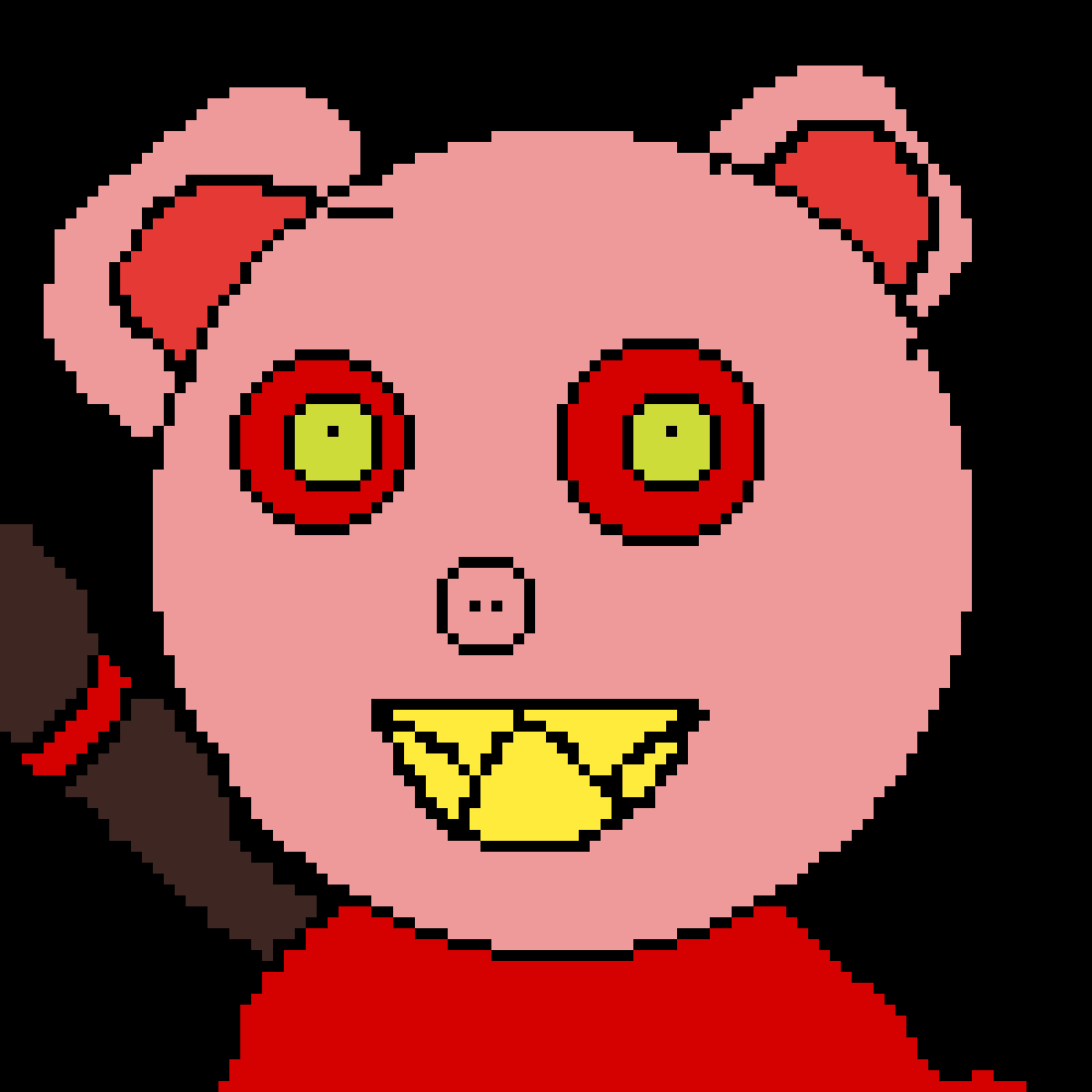Pixilart - evil Peppa Pig by Tinybobbanana
