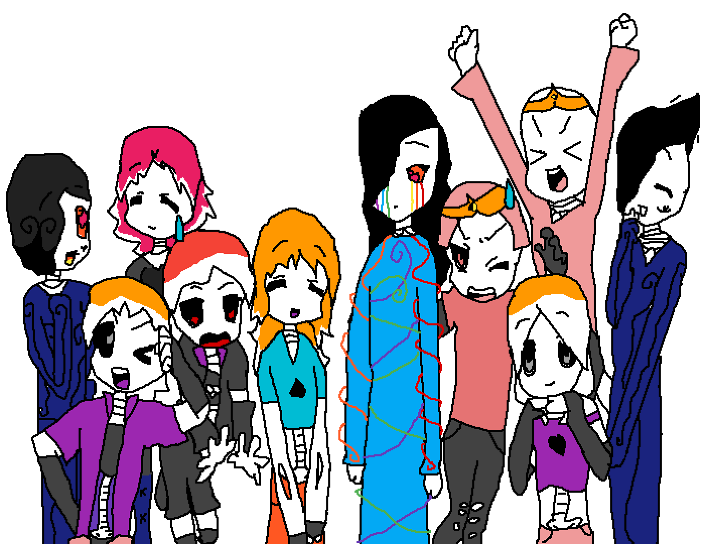 Editing my ocs - Free online pixel art drawing tool - Pixilart