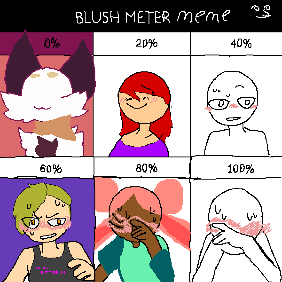 Pixilart - Blush Meter Meme by backyardgate