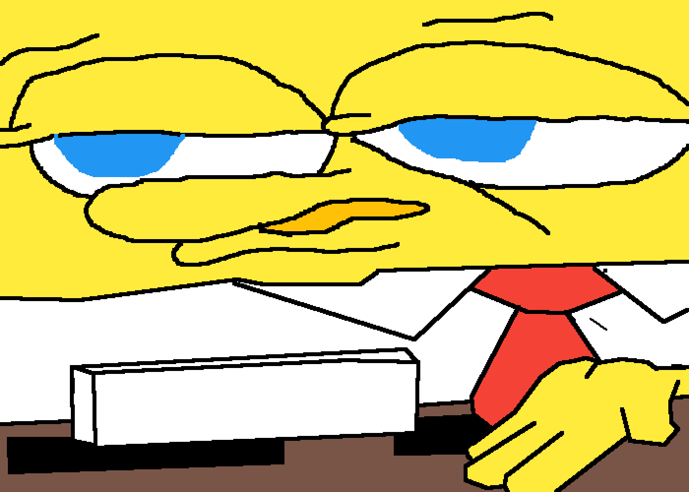 Editing Spongebob meme base - Free online pixel art drawing tool - Pixilart