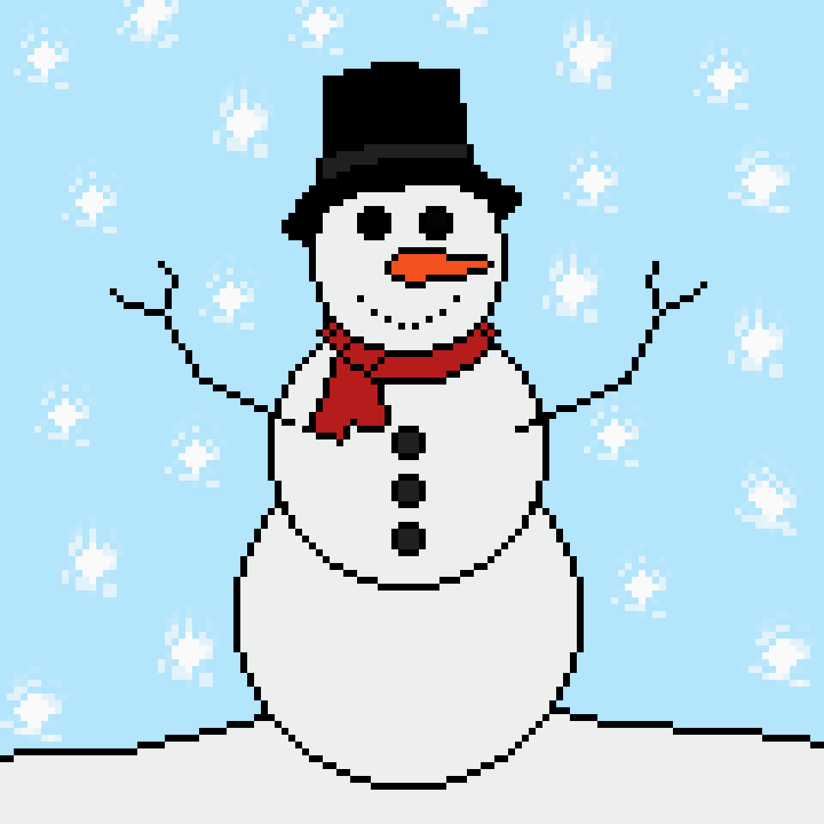 Editing Snowman Gif - Free online pixel art drawing tool - Pixilart