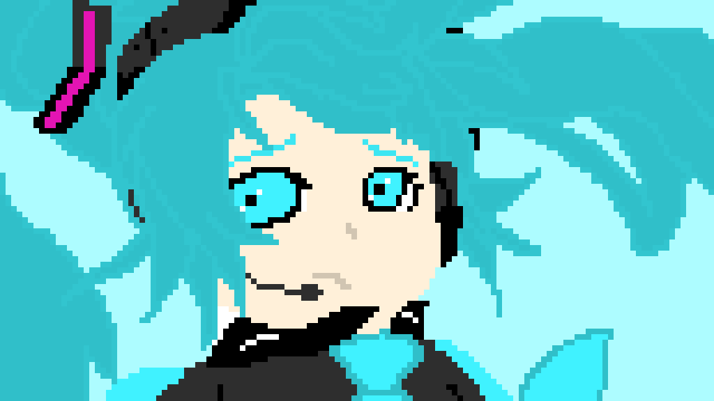 Editing Hatsune Miku - Free online pixel art drawing tool - Pixilart