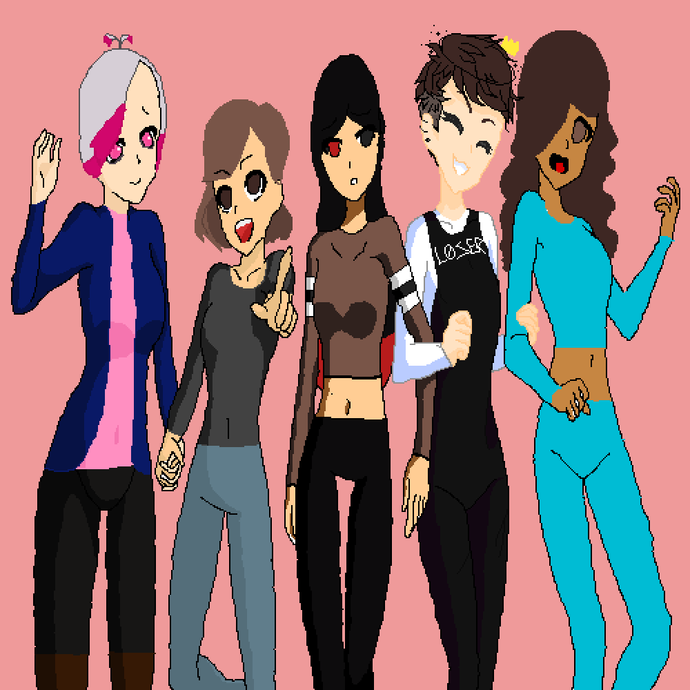 Editing when oc children grows up - Free online pixel art drawing tool ...