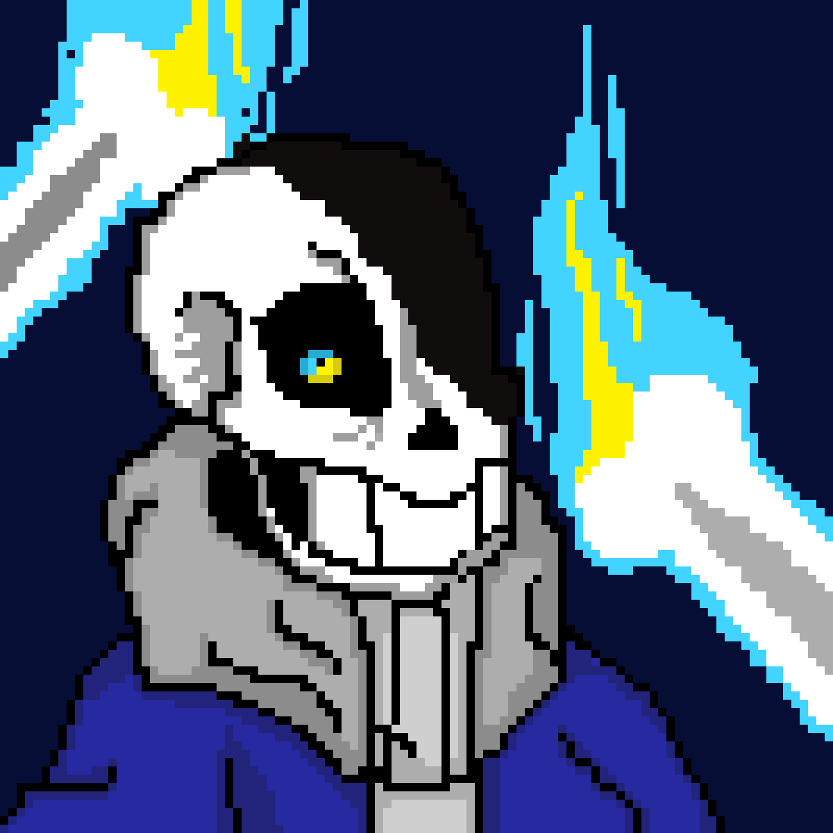 Pixilart - Bad Time sans. by justaguy2468101