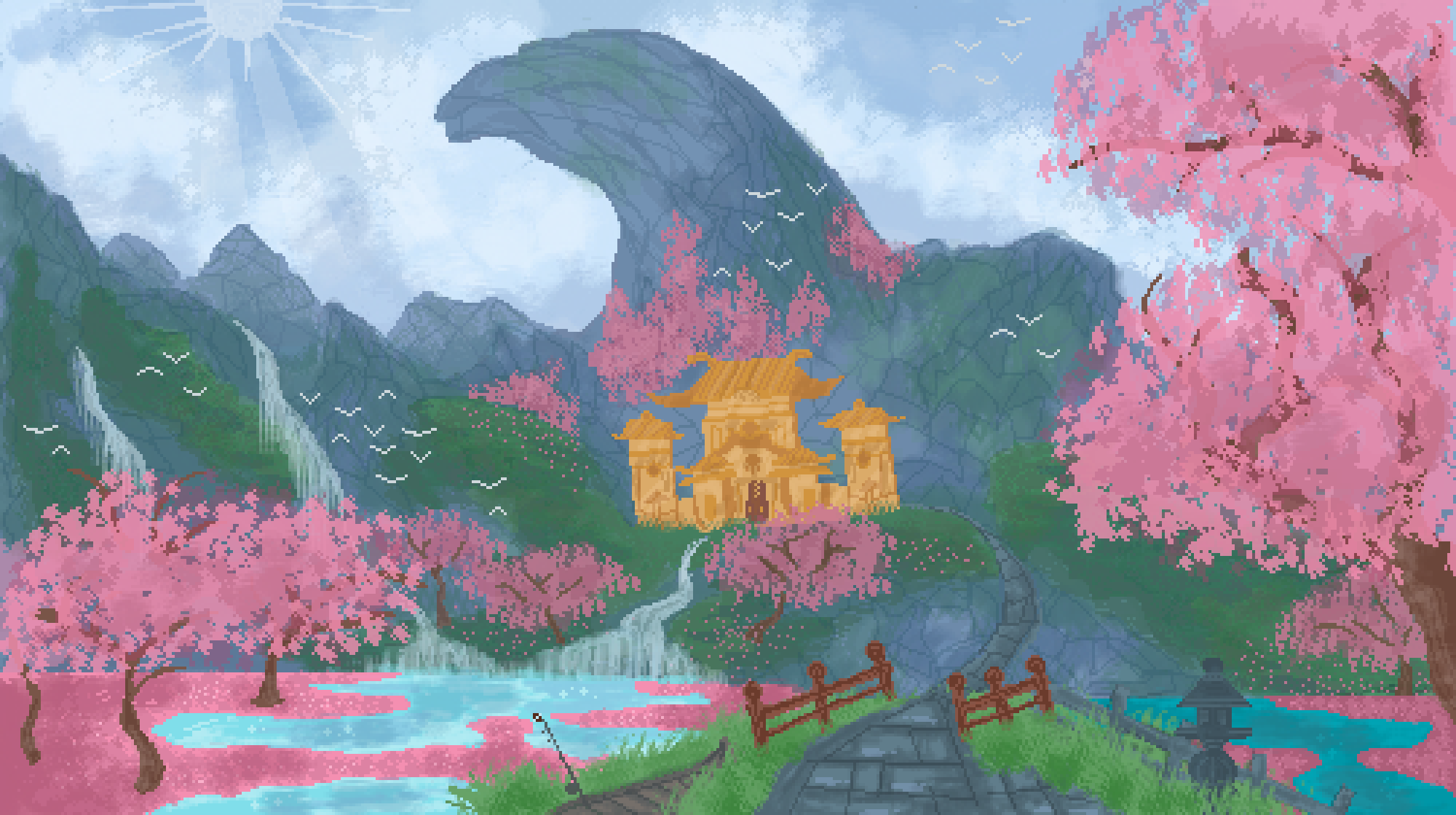 Pixilart - Forgotten Temple by FearlessAngeI