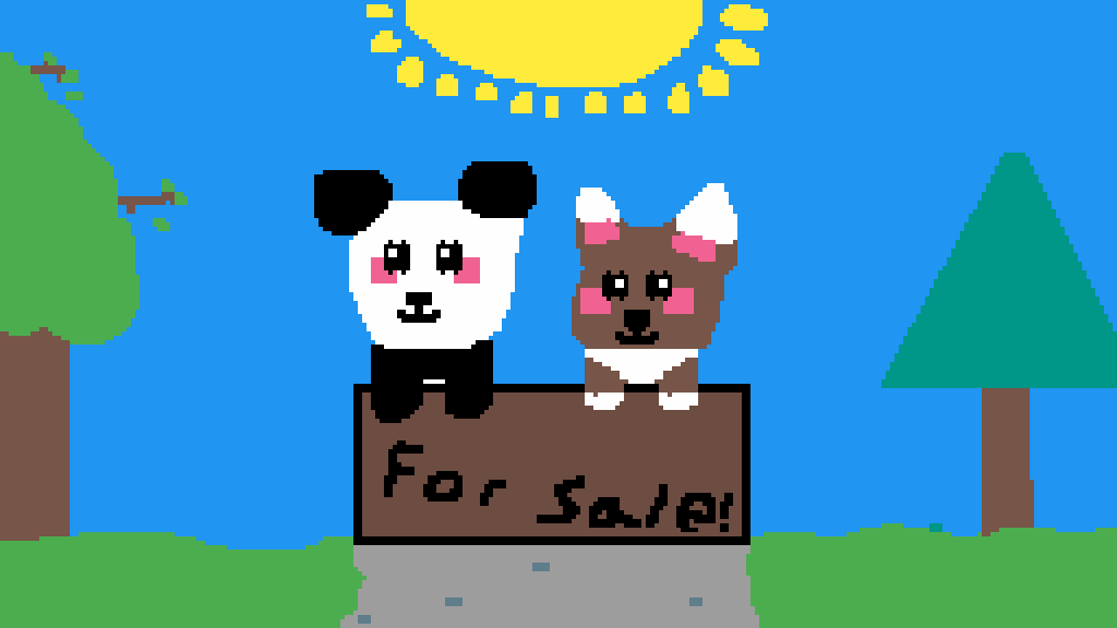 pixilart-cute-baby-panda-and-kitty-by-vdg