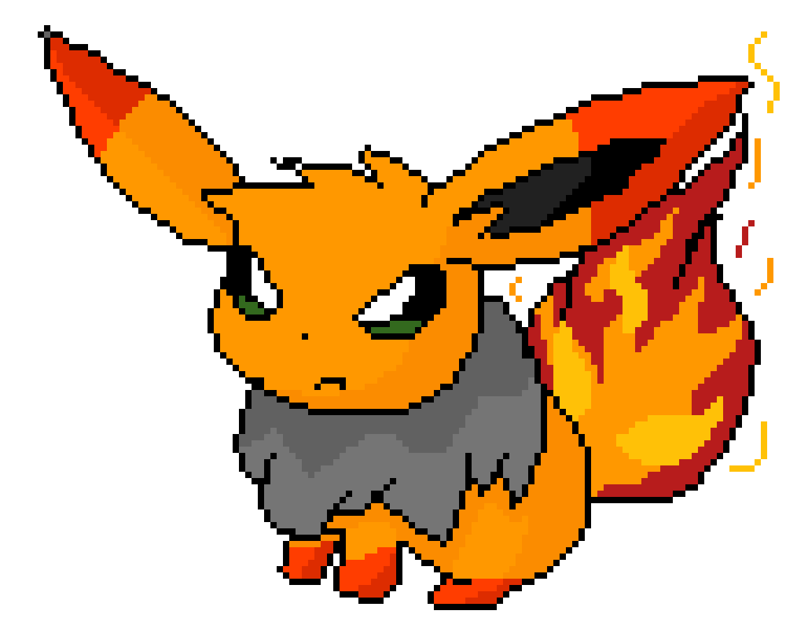 Pixilart - Special Eevee variant: Fire type by CirnoGlaceon