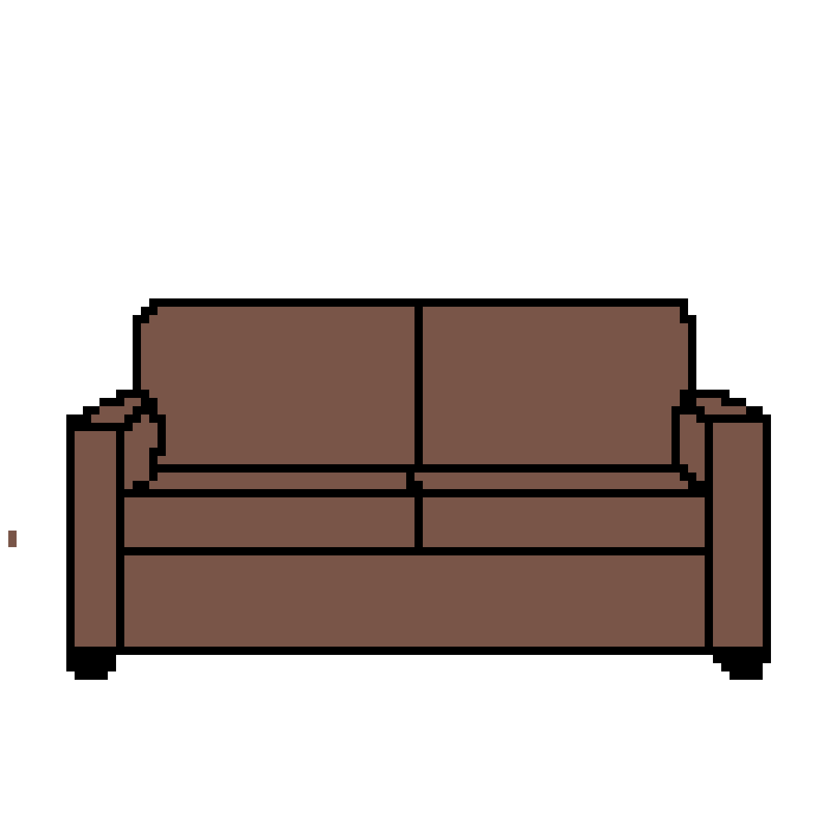 Editing My brown couch - Free online pixel art drawing tool - Pixilart