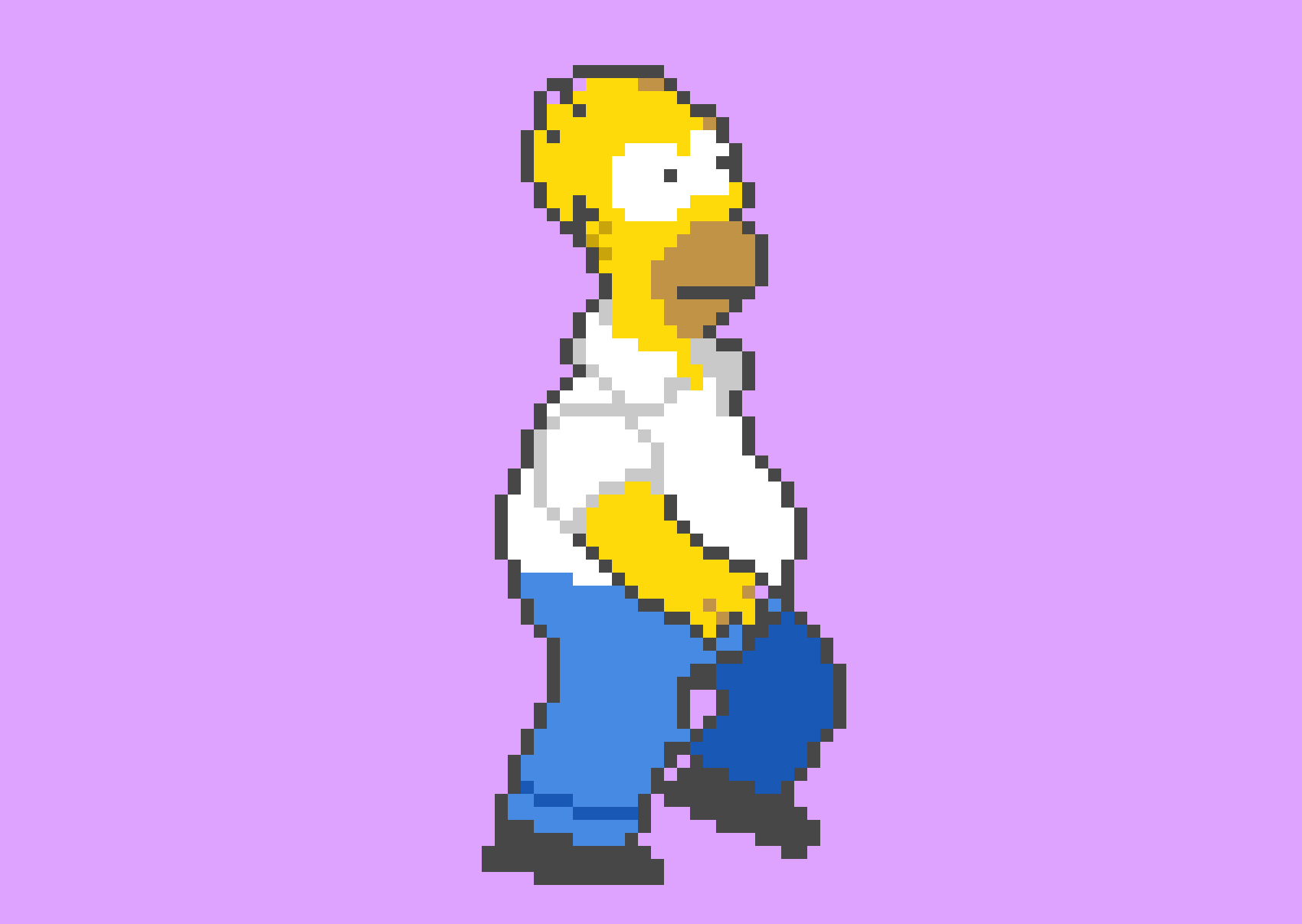 Pixilart - SAG Homer walk animation by The-Mario-Guy