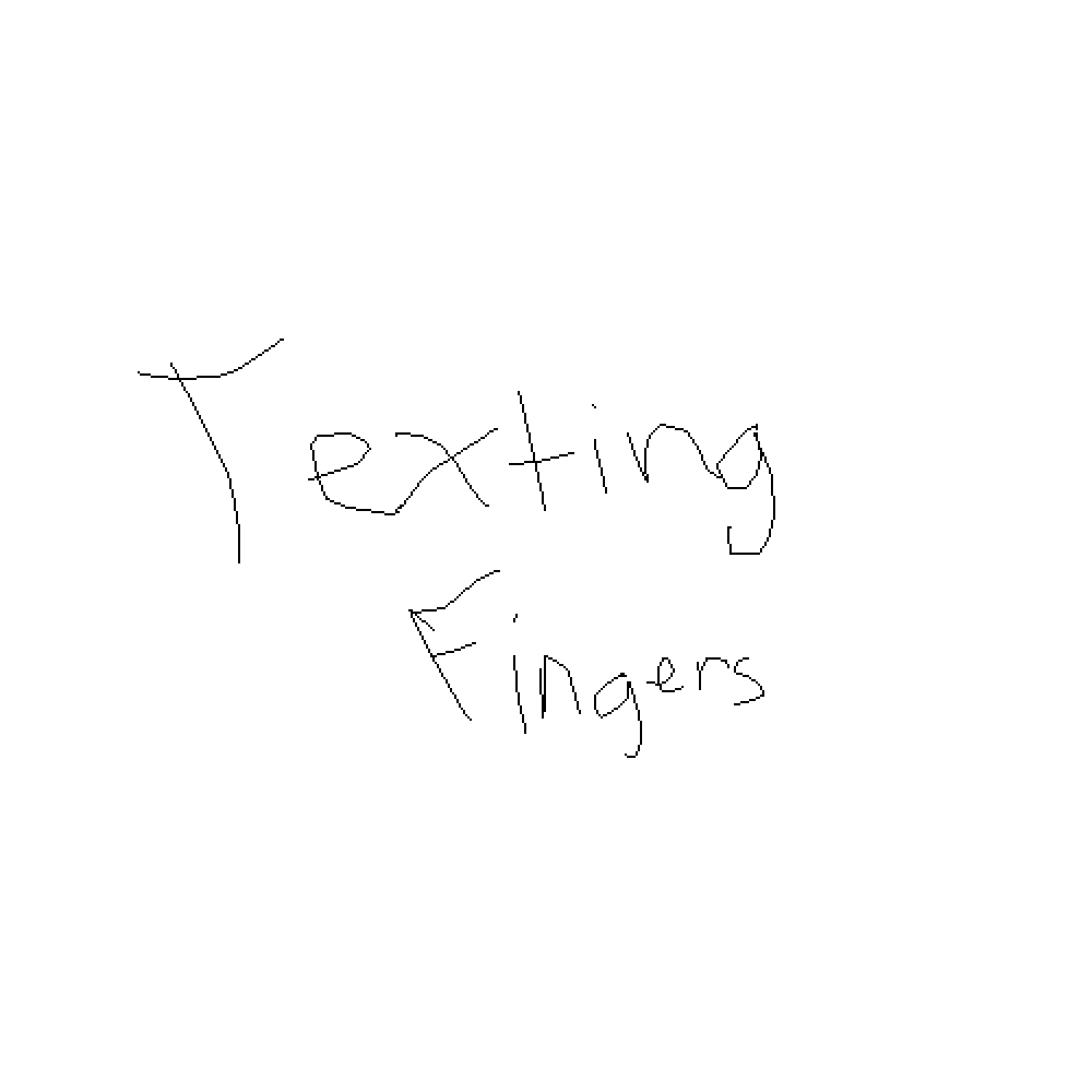 Pixilart - texting fingers animation base by bitwolf