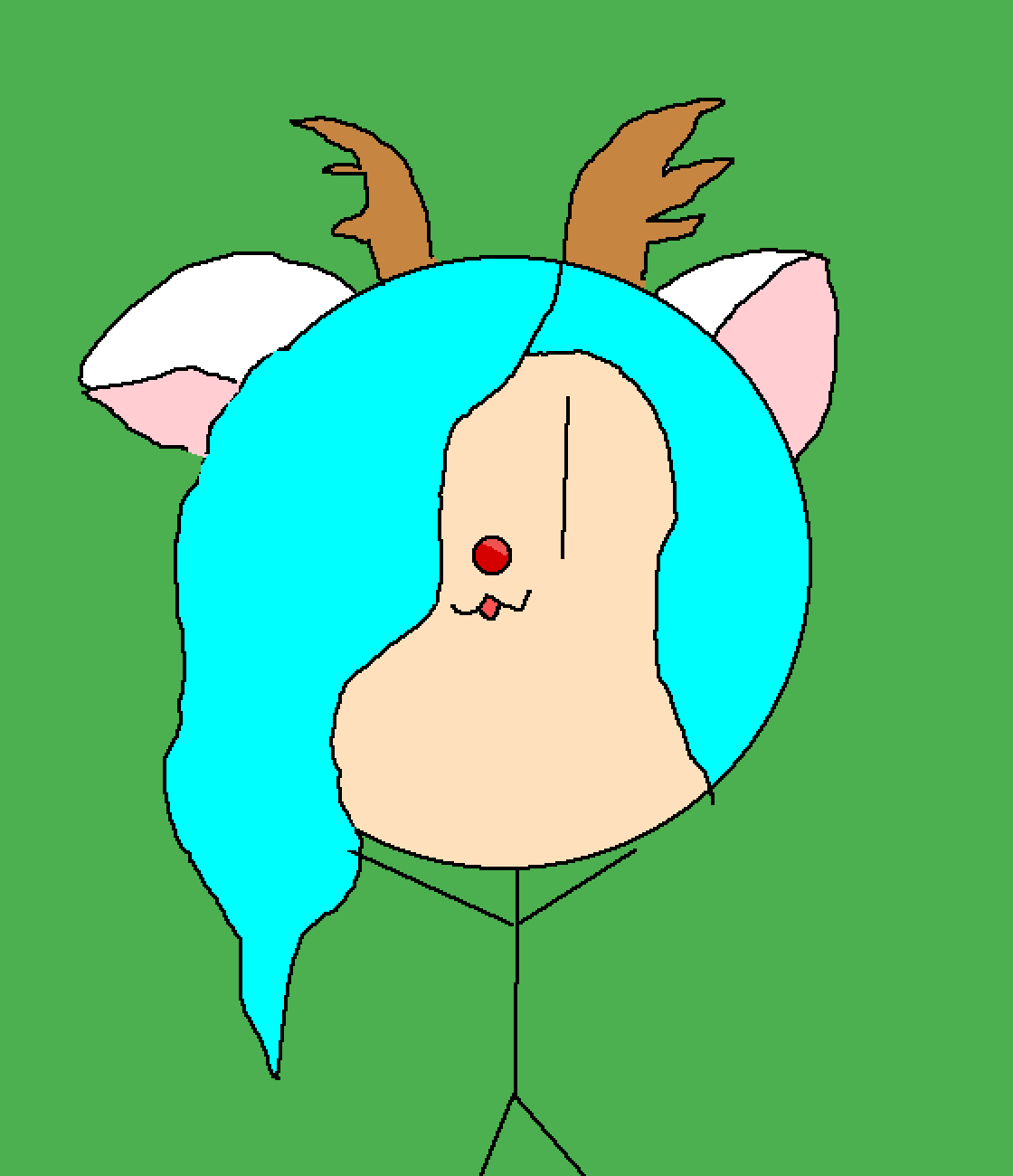 Pixilart - Ava he red nosed fox deer by Avathebunnyfox