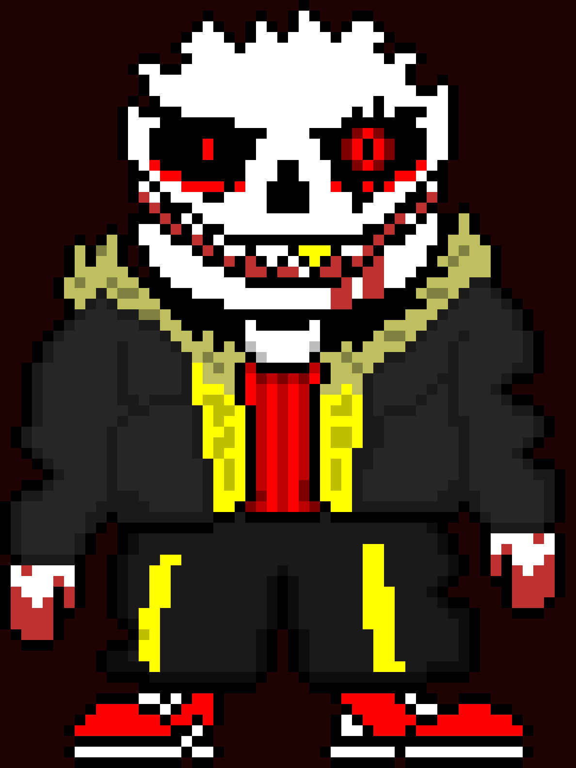 Pixilart - InsanityFell Sans by SkeleDrago20XX