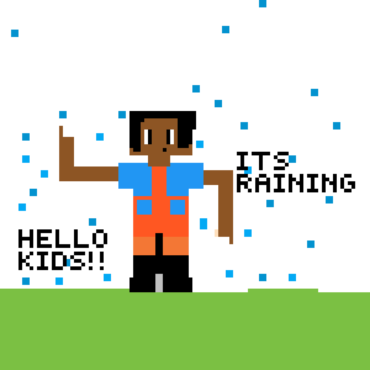 Editing Its Raining - Free online pixel art drawing tool - Pixilart