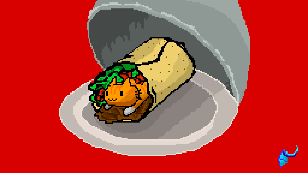 Editing Definitely not a burrito with a cat in it. - Free online pixel ...