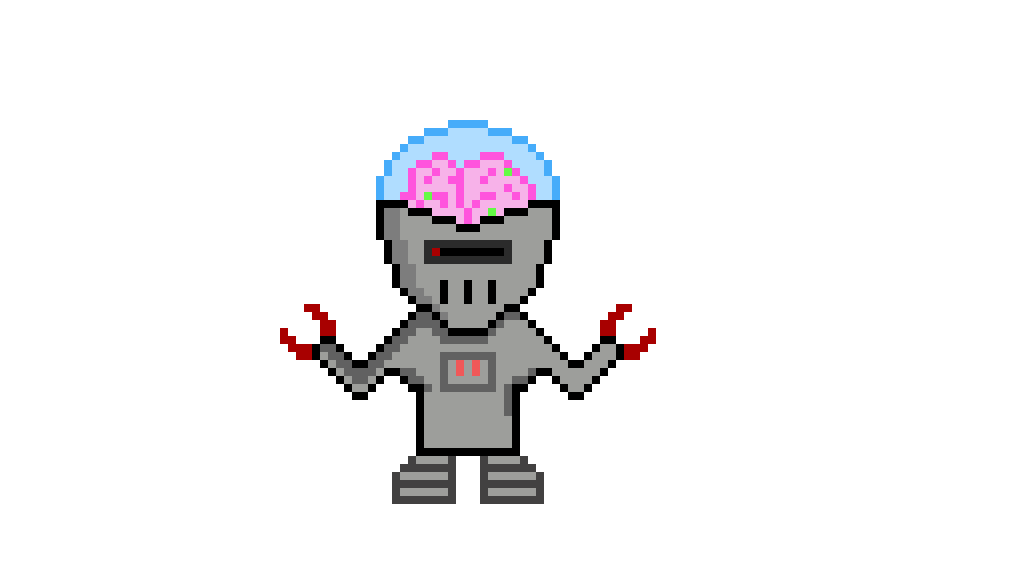 Pixilart - Robot mastermind by Keelyat8