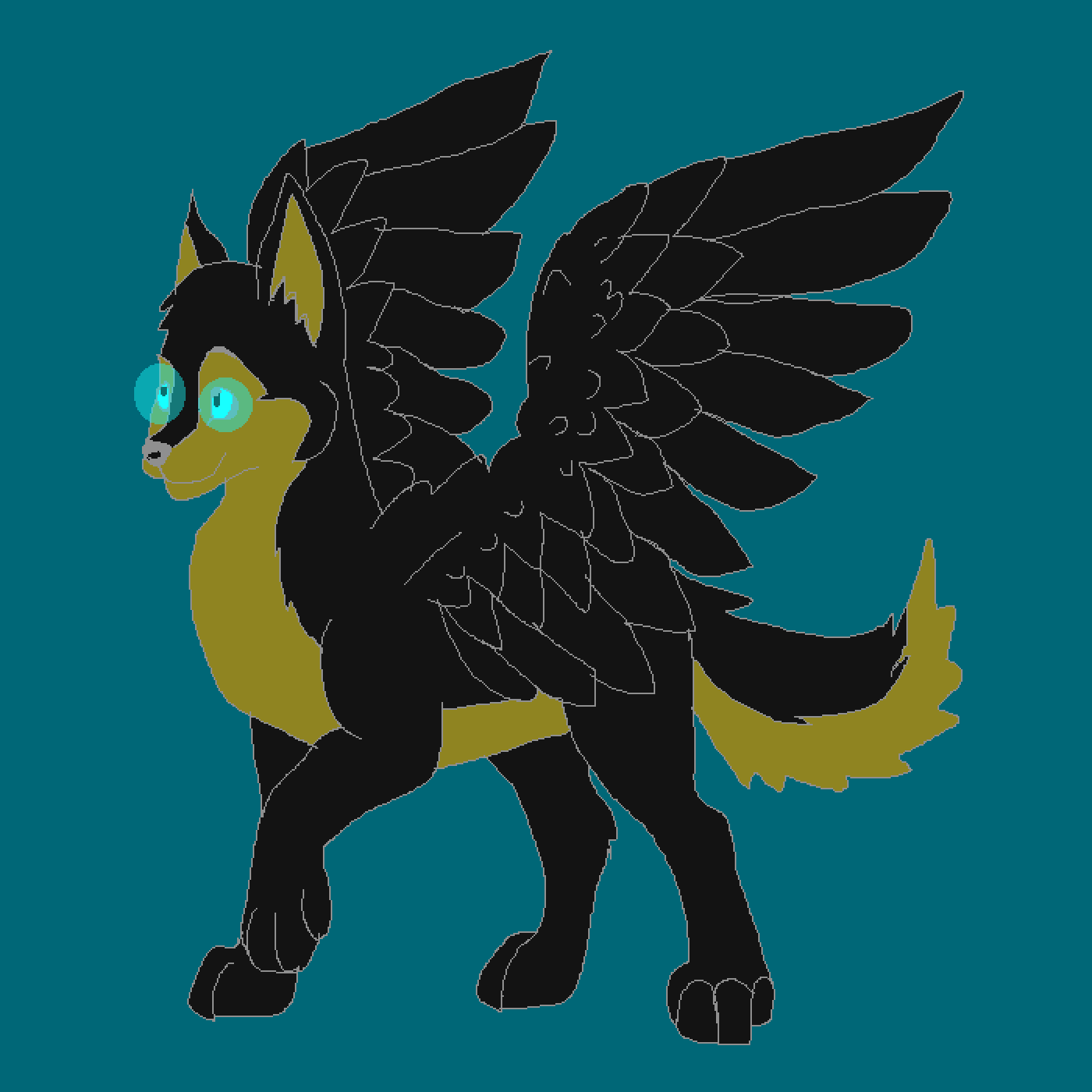 Pixilart - angel as a dog by EclipseFNAF