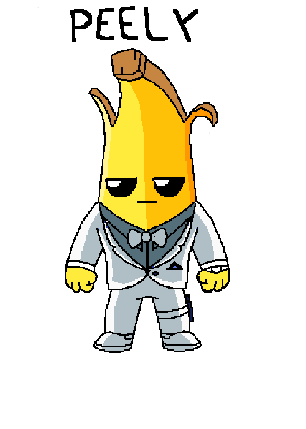 Pixilart - Agent peely by Oneperson