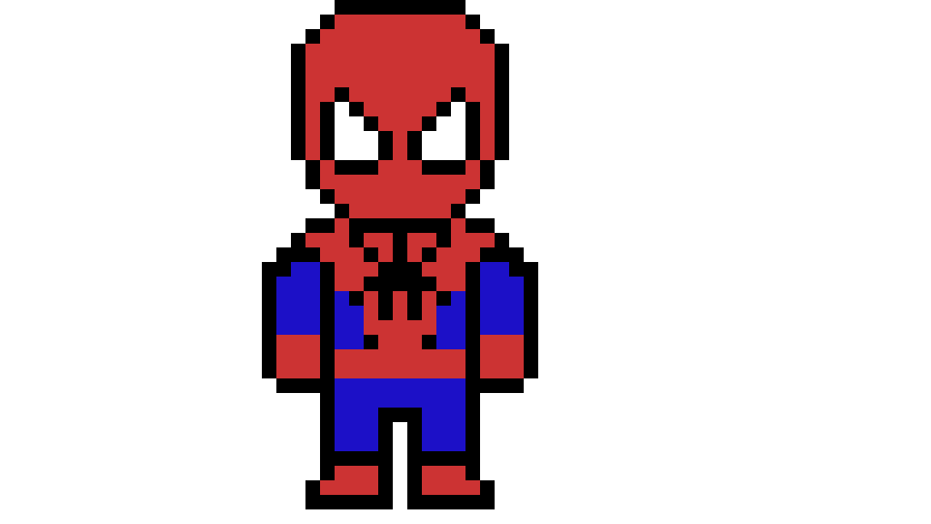 Editing Spiderman - Free online pixel art drawing tool - Pixilart