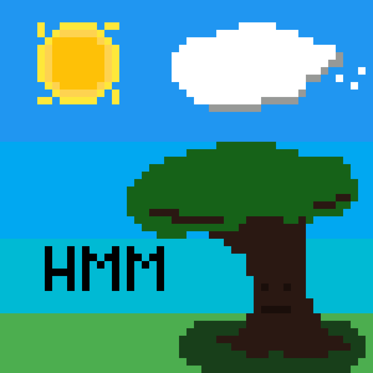 Pixilart - The Thinking tree by toplot123