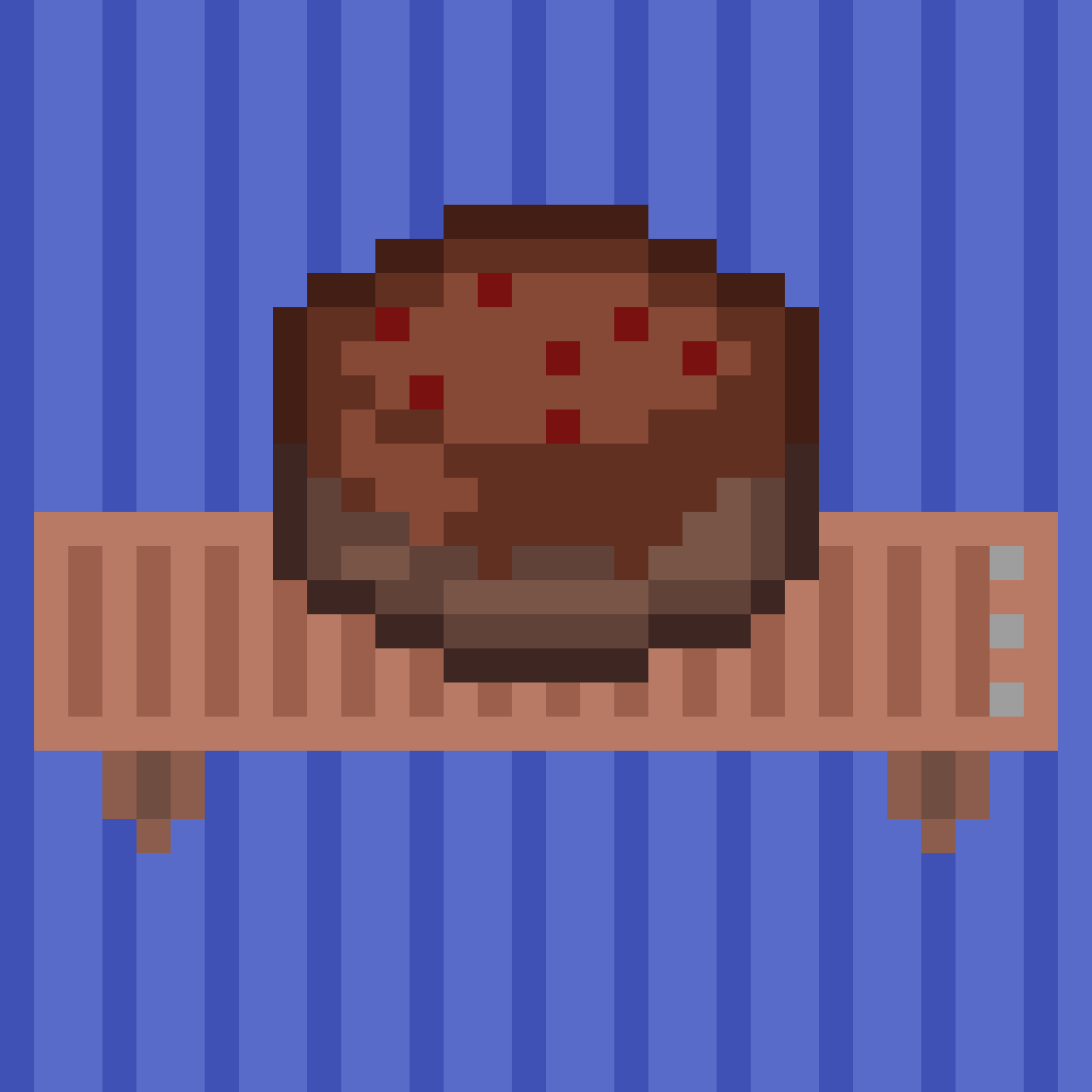 Editing Chocolate Minecraft Cake - Free online pixel art drawing tool ...