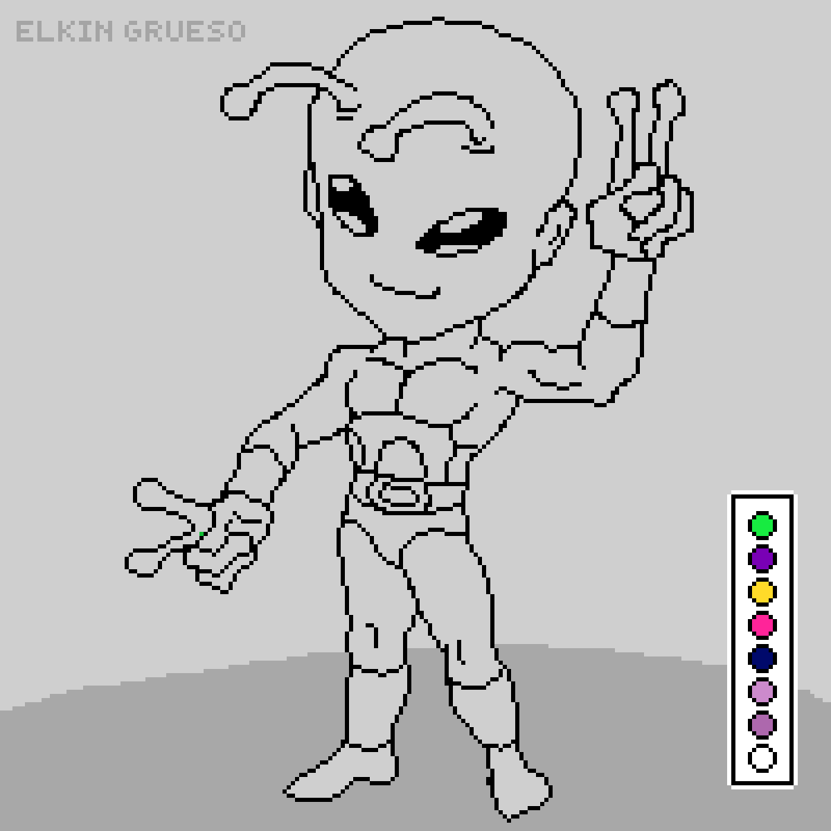 Pixilart - Alien Line by elkingrueso